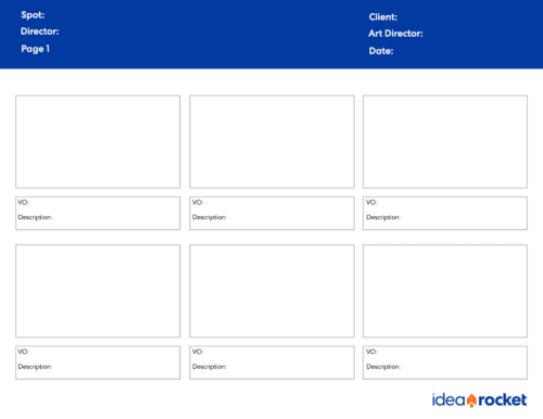 Plan a Video: 6-Panel Animation Storyboard Template and Guide